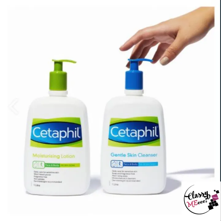 Cetaphil Moisturising Lotion / Gentle Skin Cleaner 1L / 591ml | Lazada PH