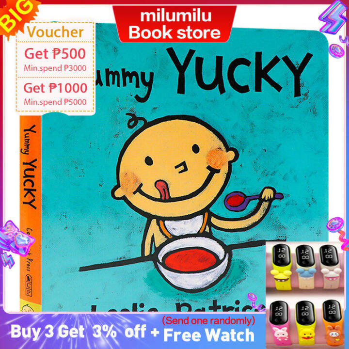 Milumilu Yummy Yucky Leslie Patricelli Original English Books | Lazada PH