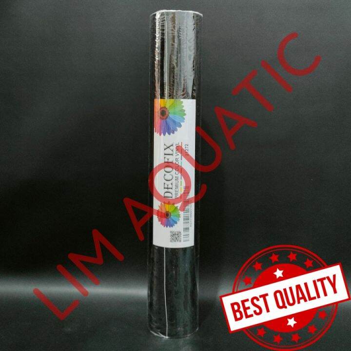 1 ROLL - SCOTLITE BACKGROUND AQUARIUM - HITAM GLOSSY / 15 METER ...