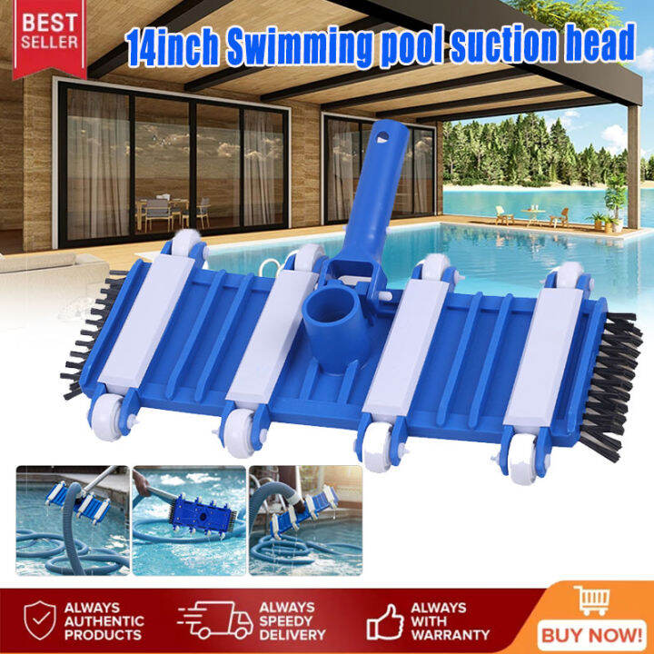 Monqiqi 14inch Swimming Pool Flexible Vacuum Head Handle With Brush ...
