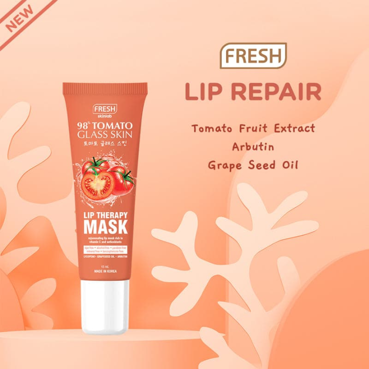 FRESH SKINLAB TOMATO GLASS SKIN LIP THERAPY MASK 15ML ANTIOXIDANTS ...