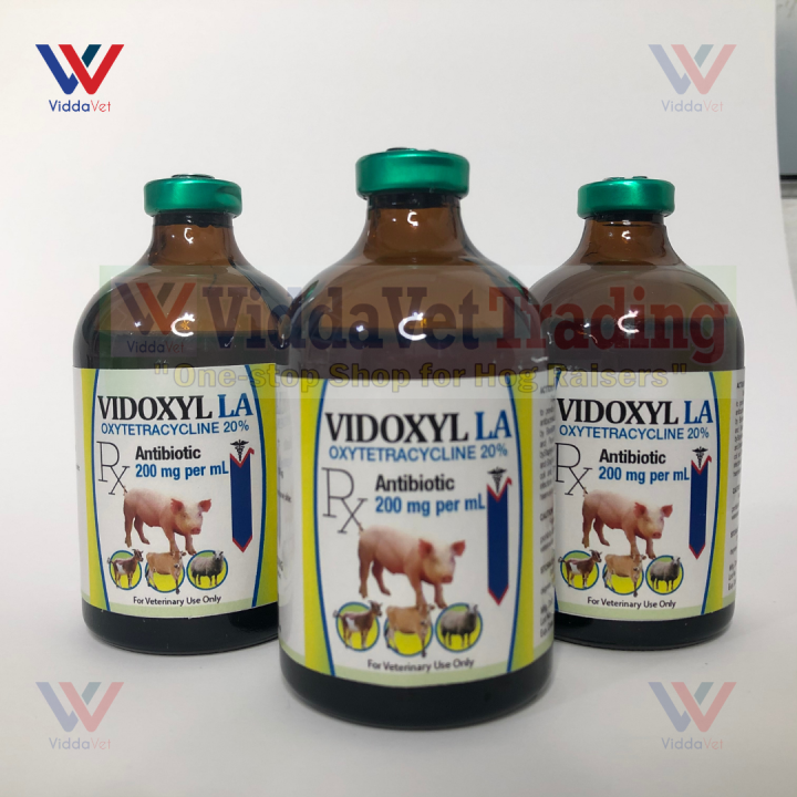 100 ml of VIDOXYL LA Inj. OXYTETRACYCLINE 20% for pets, livestock ...