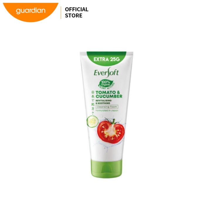 Eversoft Tomato and Cucumber Revitalising and Soothing Cleansing Foam ...
