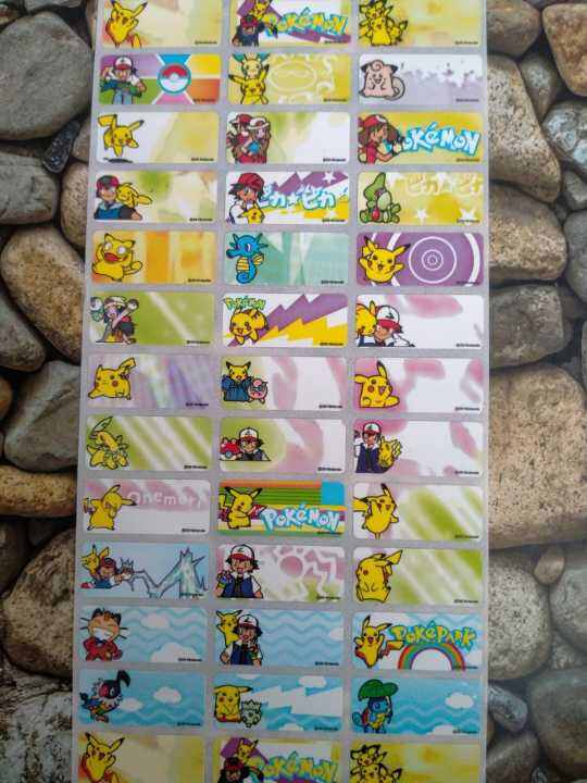 STIKER LABEL NAMA WATERPROOF POKEMON GO | Lazada Indonesia