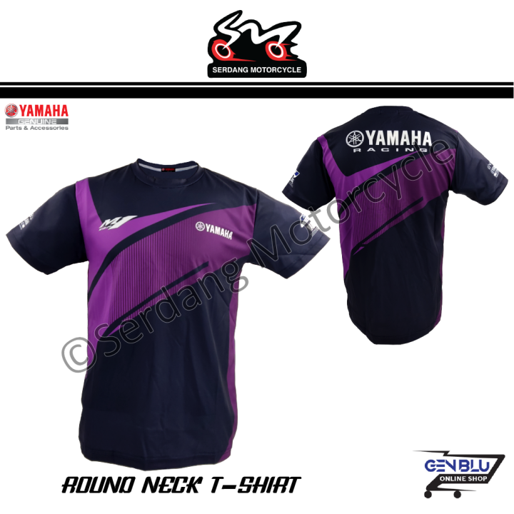 Yamaha S-Series Roundneck Tee Purple Soft Jersey Tshirt Kemeja T-Shirt ...
