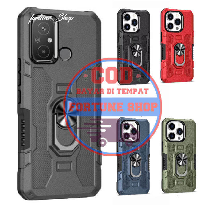 CASE COCOK UNTUK HP XIAOMI REDMI 12C CASING STANDING HIT EYE RING HP ...