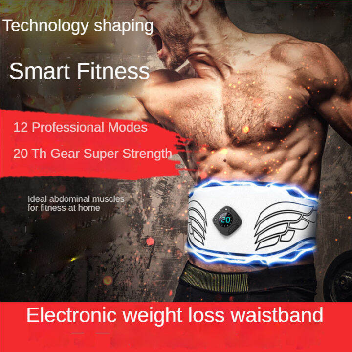 🖤READY STOCK🖤Abdominal Muscle Stickers New Lazy Fitness Belt Fat ...