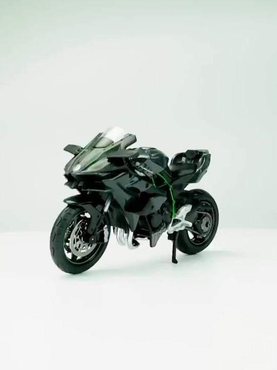 คาวาซากิ h2r โมเดลรถจักรยานยนต์โลหะผสมของเล่นเด็กรถโลหะผสมของขวัญวัน ...