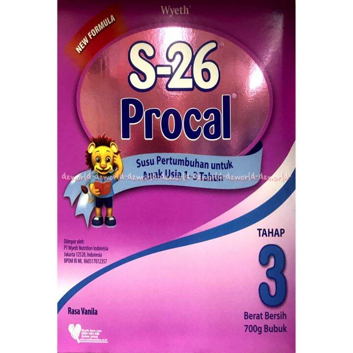 S-26 Procal Tahap 3 Rasa vanila Wyeth Susu S26 Vanilla 700gr Susu S026 ...