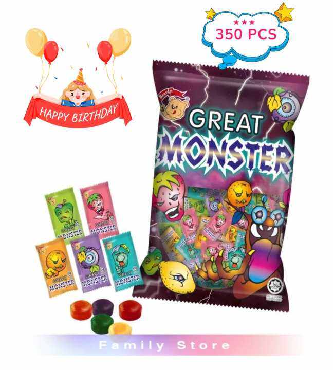 BEARDY GREAT MONSTER CANDY 350PCS | Lazada
