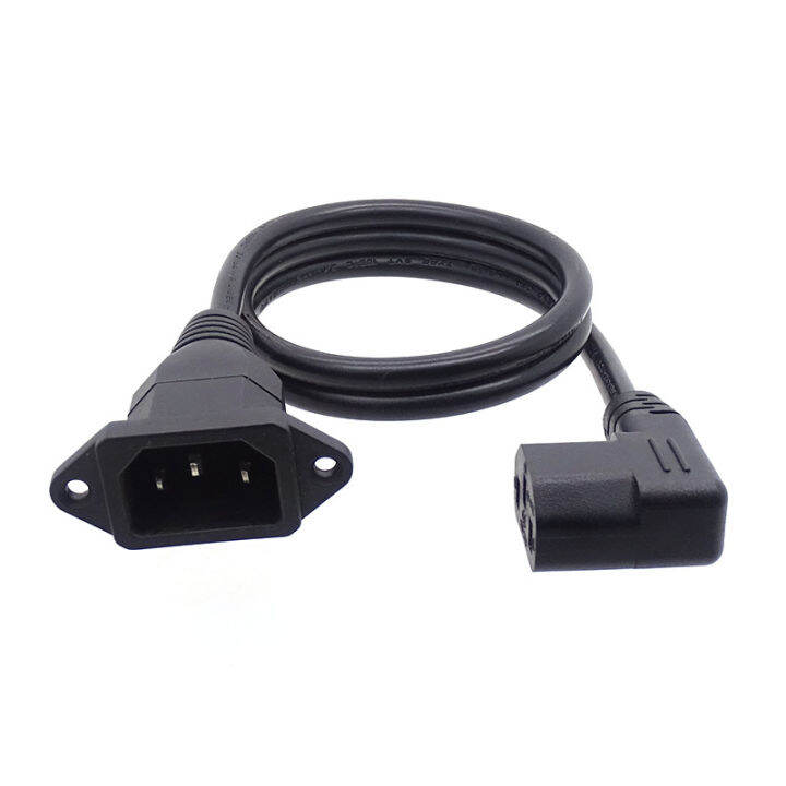 IEC320 C14 to C13 Power Extension Cord 60CM C14 with screw holes and ...
