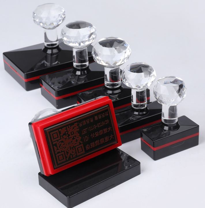 Circle / Rectangle Personalized Logo Customized Photosensitive ink ...