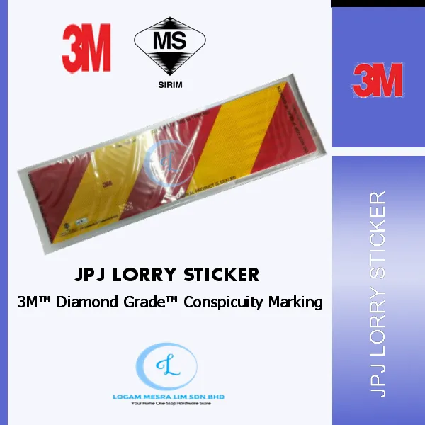 [READY STOCK] 1 PAIR OF ORIGINAL 3M DIAMOND GRADE LORRY REFLECTIVE ...