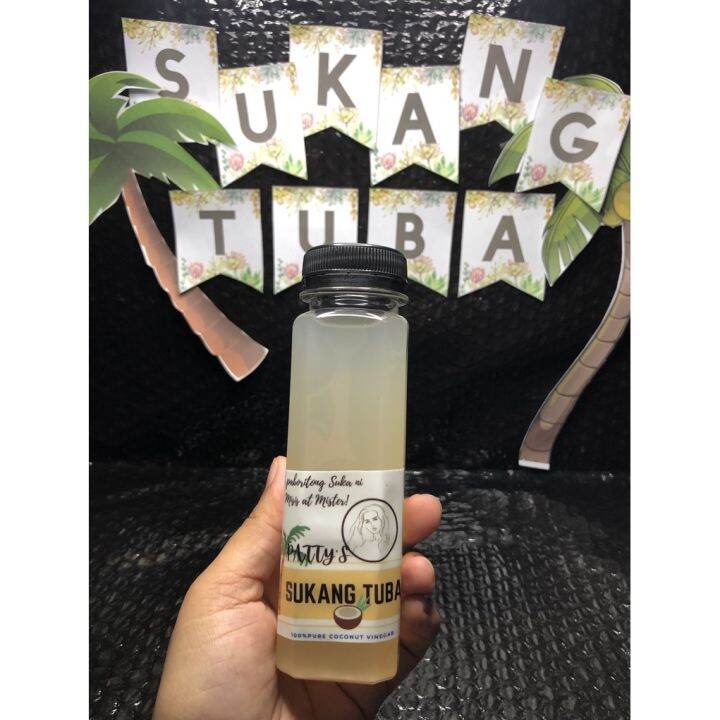 500ML Square Bottle 100% Pure Sukang Tuba Coconut Sap Vinegar Organic ...