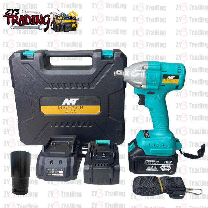 Original MacTech Cordless Impact Wrench 1/2 Drive 108 Volts | Lazada PH