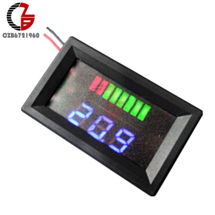Dc 48v Blue Led Capacity Level Indicator Digital Voltage Tester Meter ...