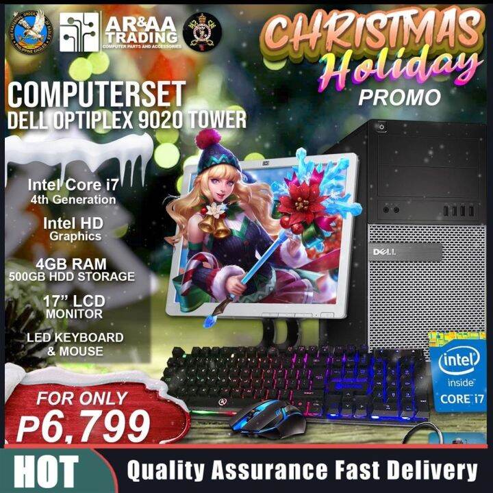 Computer Set Package Dell 9020 SFF Intel Core i7 4770 2.4ghz 4gb DRR3 ...