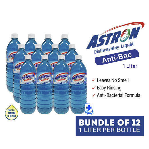 Astron Dishwashing Liquid Fresh Blue 1 Liter (Bundle of 12) | Lazada PH