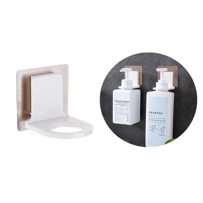 Wall-Mounted Bathroom Shampoo Storage Rack Shower Gel Hook Kitchen ...