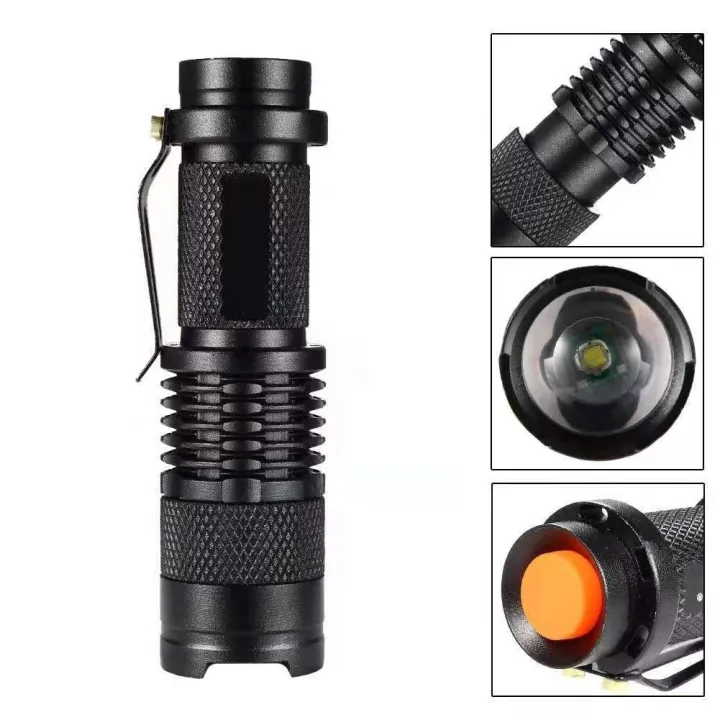 Heavy Duty Ultra Brilliant Bright Tactical CREE XML T6 LED Zoom Flashlight Splashproof SK68 ...