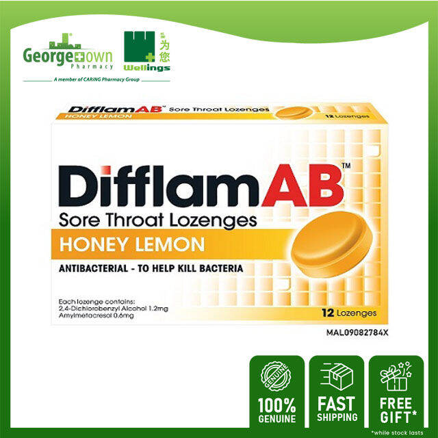DIFFLAM AB LOZENGES HONEY LEMON 12S | Lazada