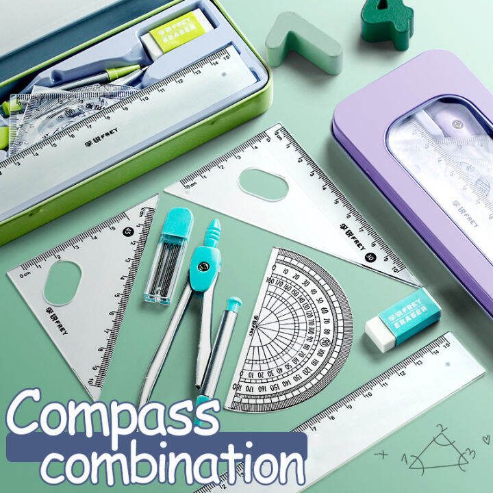 Student specific compasses and rulers 7-piece set for primary school ...
