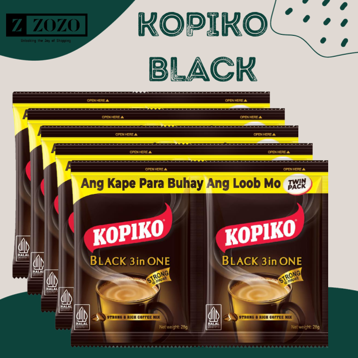 Kopiko Black Coffee Twin Pack 3 in 1 (5 twin pack) | Lazada PH