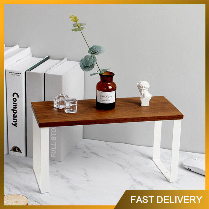 Japanese Style Wooden Tabletop Kitchen Countertop Corner Storage Shelf ...