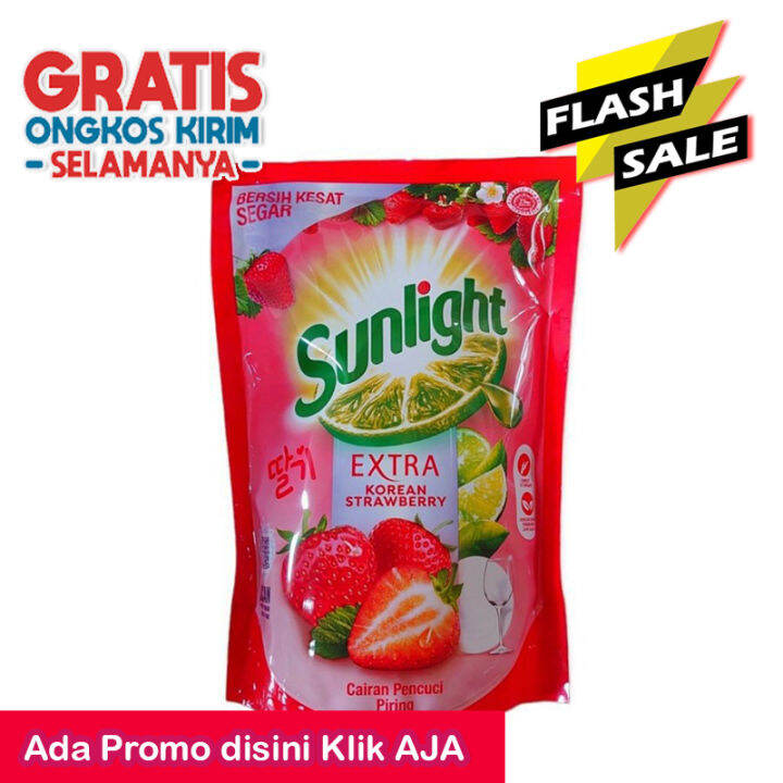 Sunlight Extra Korean Strawberry 560 ml Cairan Pencuci Piring | Lazada ...