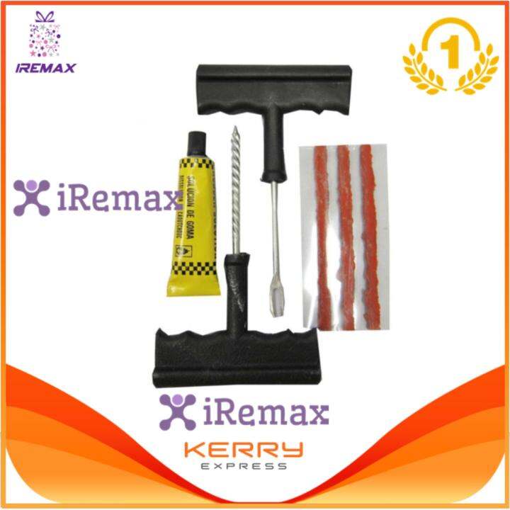 iremax ชุดปะยางรถยนต์ ฉุกเฉิน ขนาดพกพา มือจับขนาดใหญ่ จำนวน 1 ชุด | Lazada.co.th