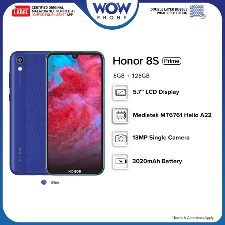[READY STOCK] HONOR 8s Prime (3GB RAM + 64GB ROM) Original Smartphone 1 ...