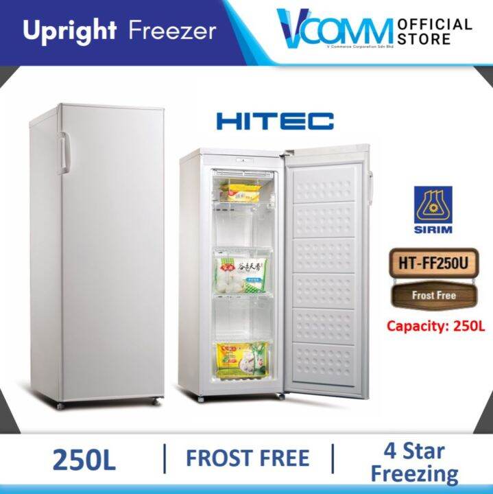 Hitec Upright Freezer 250L Frost Free HT-FF250U | Lazada