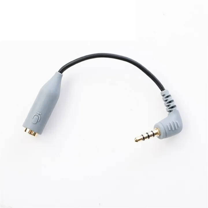 Boya by-cip2 3.5mm trs to trrs adapter สายแปลงไมค์ DSLR สายแปลง กล้องต่อมือถือ | Lazada.co.th