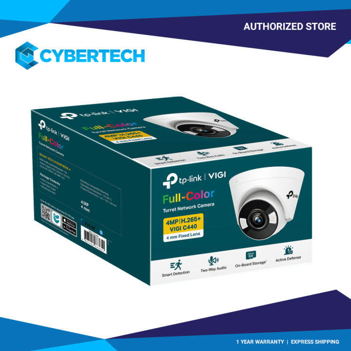 TP-Link VIGI C440 VIGI 4MP Full-Color Turret Network Camera | Lazada PH