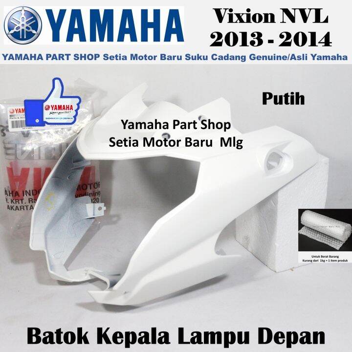 Batok Body Cowling Lampu Depan Merah Putih Vixion New NVL 2013 2014 ...