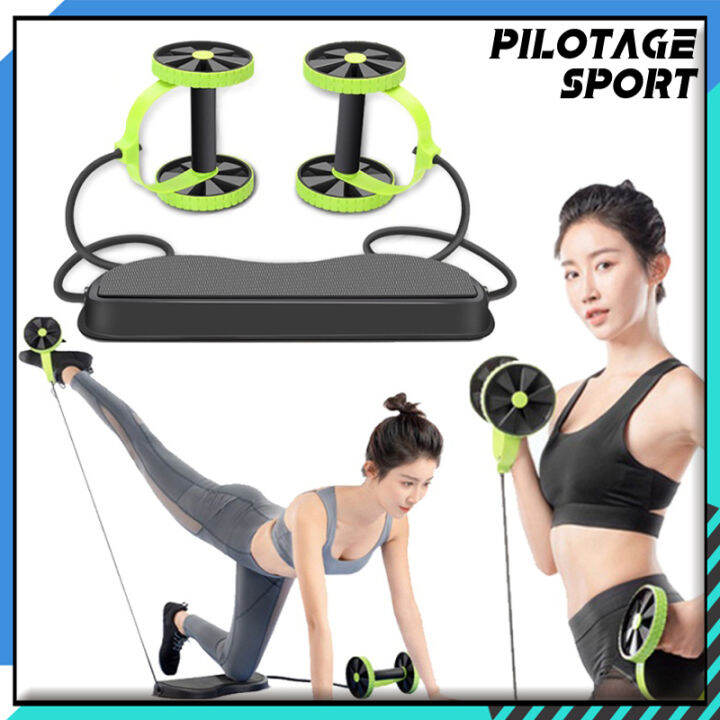 Revoflex Xtreme Roller Abdominal Wheel AB Trainer Exercise Work Out Gym ...
