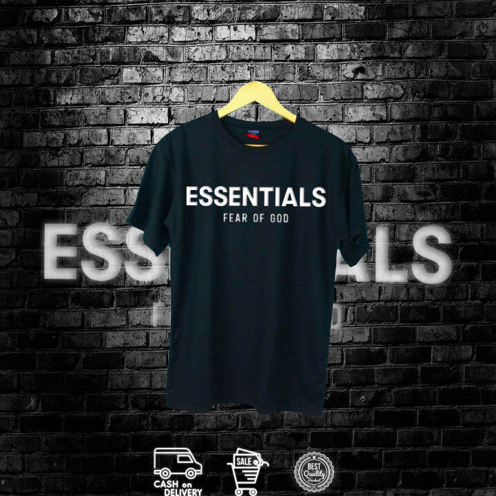 "ESSENTIALS" Street Wear Trending Graphic Tee T-shirt Printed High ...