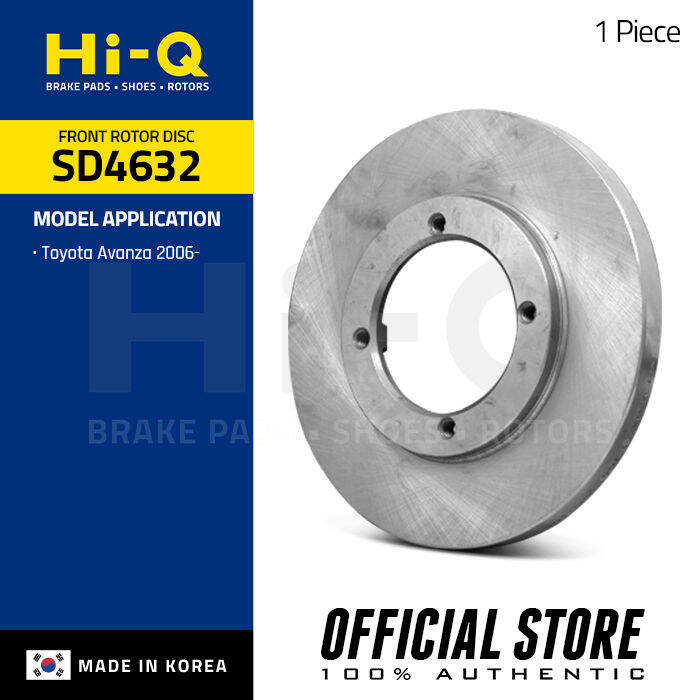Hi-Q Premium Front Brake Rotor Disc for Toyota Avanza 2006-, 1piece PN# ...
