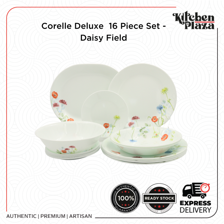 CORELLE Deluxe Daisy Field 16-Piece Set | Lazada