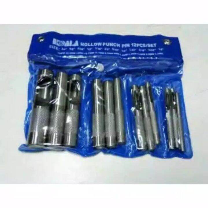 HOLLOW PUNCH SET PLONG 12 PCS ALAT PEMBUAT LOBANG | Lazada Indonesia