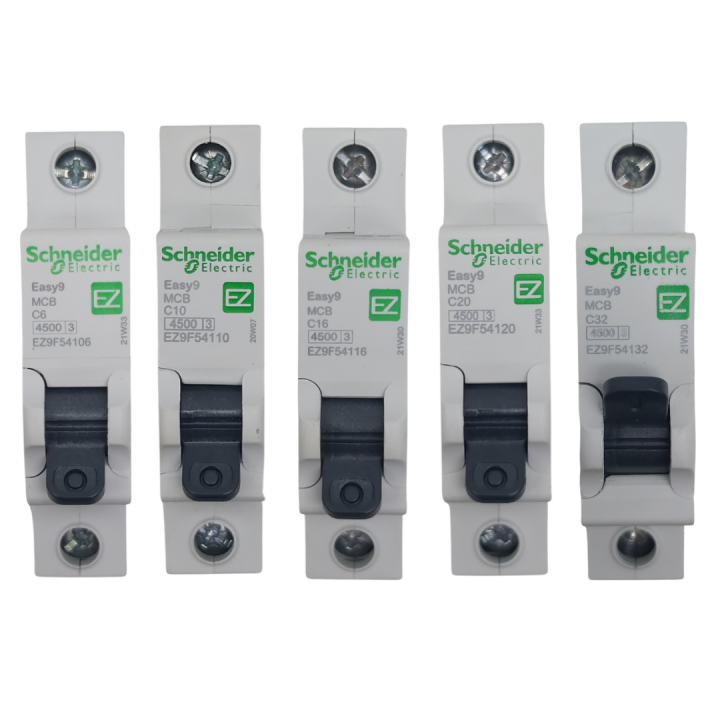 Schneider MCB 4A 6A 10A 16A 20A 32A MCB 1 Phase 1P Easy9 Ez9 Merlin Gerin | Lazada Indonesia