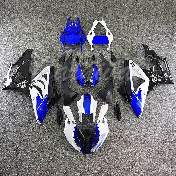 Blue White Motorcycle Fairing Kit for BMW S1000RR HP4 2009 2010 2011 ...