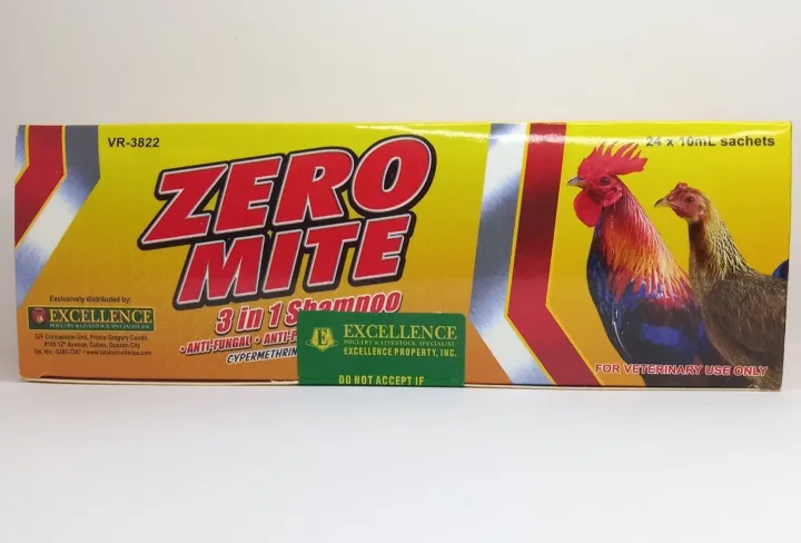 [VET SUPPORT] 24Sachet ZERO MITE FOR GAMEFOWL/ Panligo para sa Manok ...