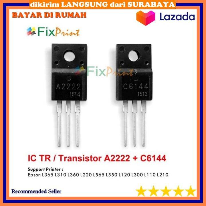 Ic Tr Transistor A2222 C6144 Set, Printer EPSON L110 L120 L130 L210 ...