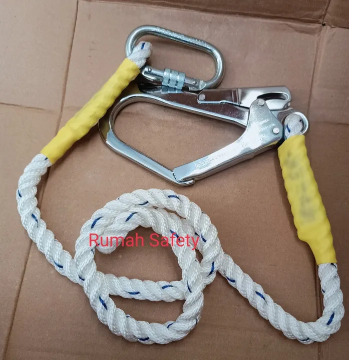 Tali Pendukung / Tali Lanyard Safety Single Big Hook / Single Big Hook ...