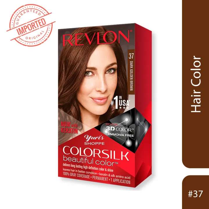 IMPORTED - Revlon Colorsilk Beautiful Color With Keratin Dark Golden ...