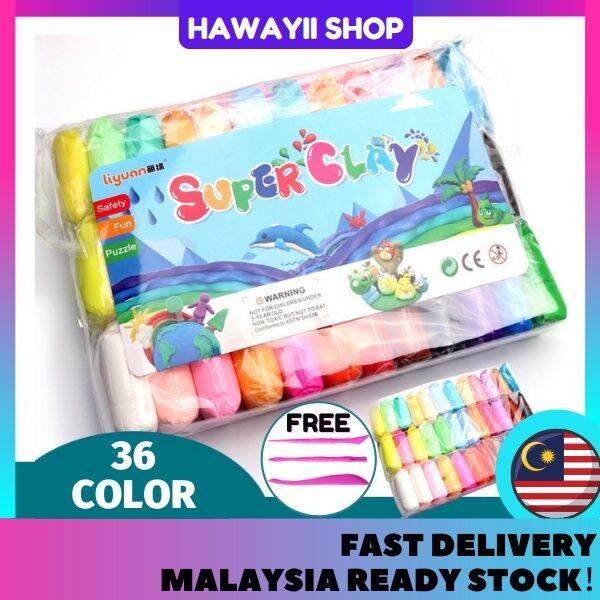 Clay Light Clay 12/24/36 Colours Super Light Clay / Air Dry Clay Art ...