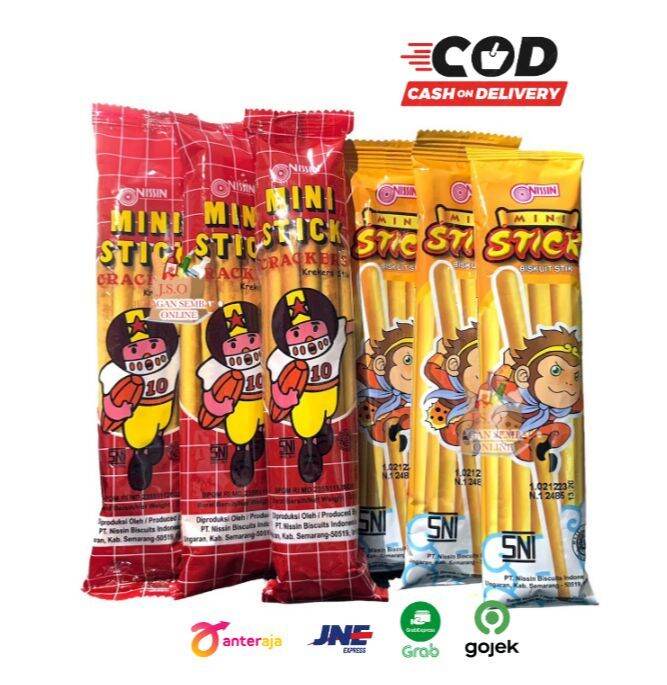 Nissin Mini Stick 25gr Biskuit Stik Snack Cemilan Anak Enak Murah ...