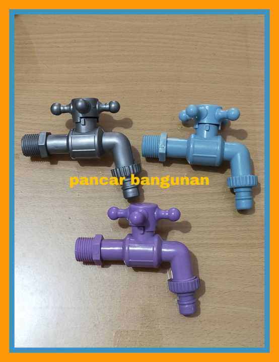 Kran Air Plastik Warna 1/2 Inch / Kran Baling SKT / Kran Air PVC ...