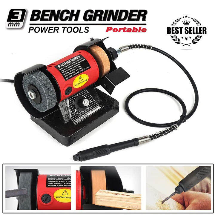 Mini Bench Grinder / Sander Electric Drill Versatility Grinding Machine ...